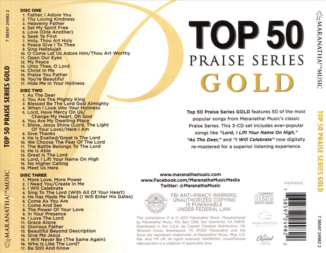 Top 50 Praise Series Gold – Maranatha Music – Resound Music