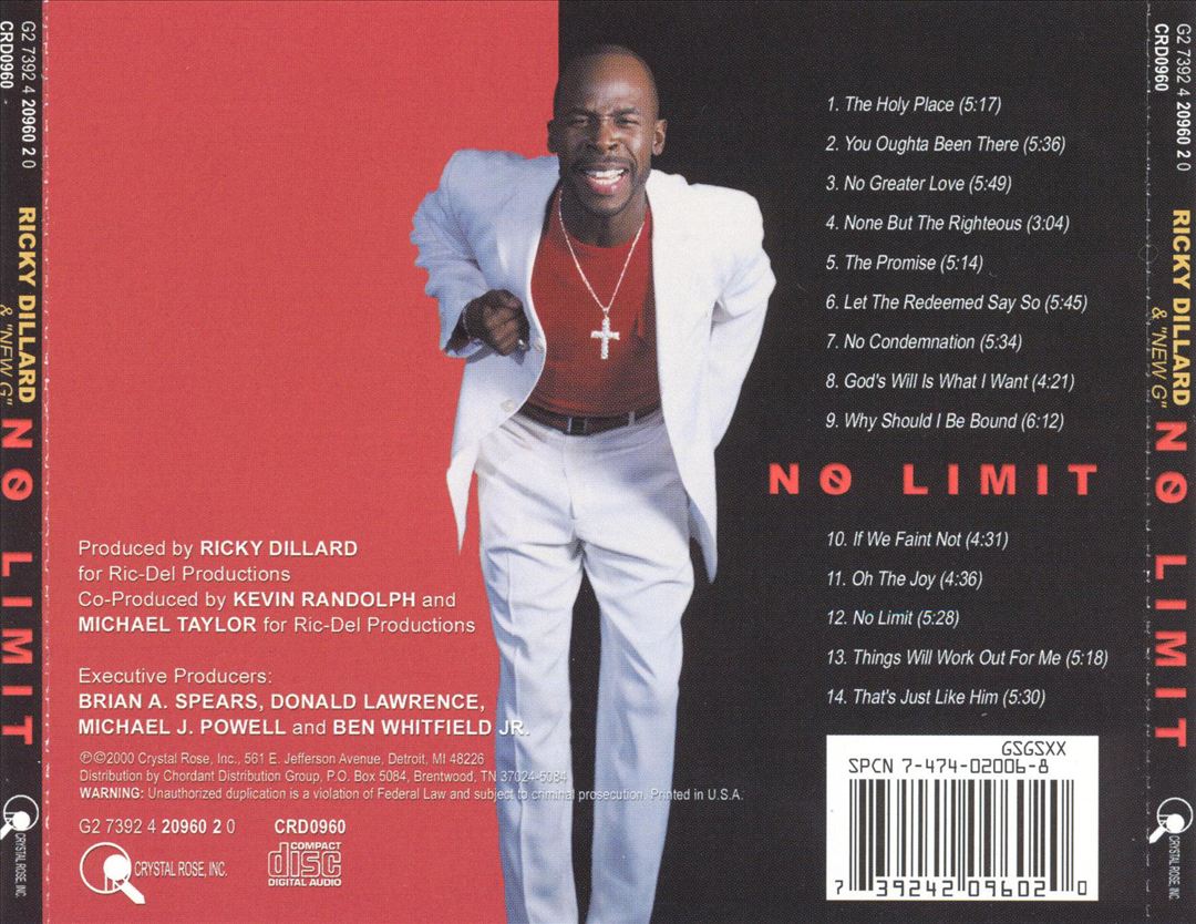 No Limit – Ricky Dillard & "New "G" (New Generation Chorale) – Resound ...
